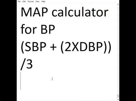 How To Compute Map Bp