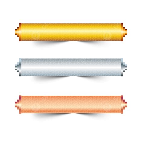 Golden 3 Step Infographic 3d Ribbon Label Heading Text Box Banner