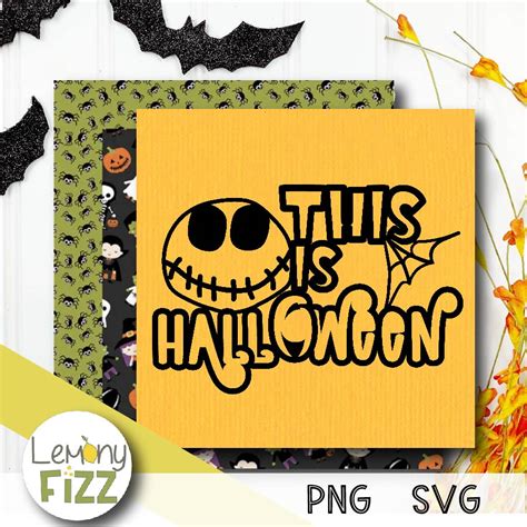 12 Halloween Fall Scrapbook Title Overlays Cut Files Set 1 Craft Svg