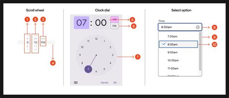Time Picker Ui Design Best Practices Design Variants And Examples Mobbin