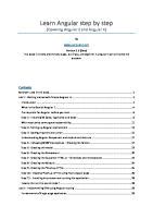 Learn Angular Step By Step PDFCOFFEE COM