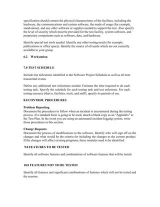 Sample Test Plan Template How To Create Test Plan DOC