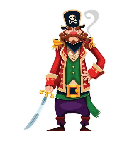 Cartoon Pirate Character Illustration For Designs 77034741 Vector Art