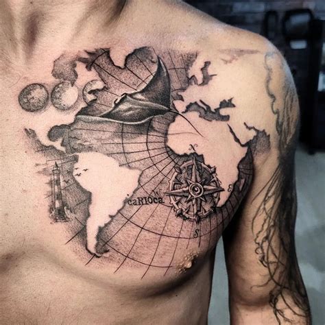 30 Best Map Tattoo Ideas You Should Check