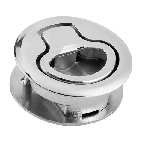 Stainless Steel 316 Marine Pull Latch No Key Flush Boat Latches Slam Lift Handle Deck Hatch