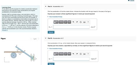 Solved Review Part A Acceleration Of A Find The Chegg Com