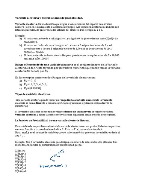 Variable Aleatoria Media Varianza Descargar Gratis Pdf Variable Aleatoria Integral