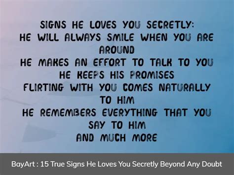 19 Subtle Signs He Loves You Secretly Beyond Any Doubt Bayart