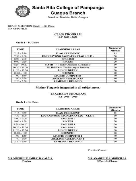 Class Teachers Program Pdf Schools Behavior Modification