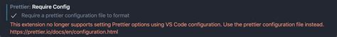 Prettier Require Config Setting Being Removed Issue Prettier Prettier Vscode GitHub
