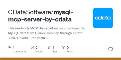 github cdatasoftware mysql mcp server by cdata this read only mcp server allows you to