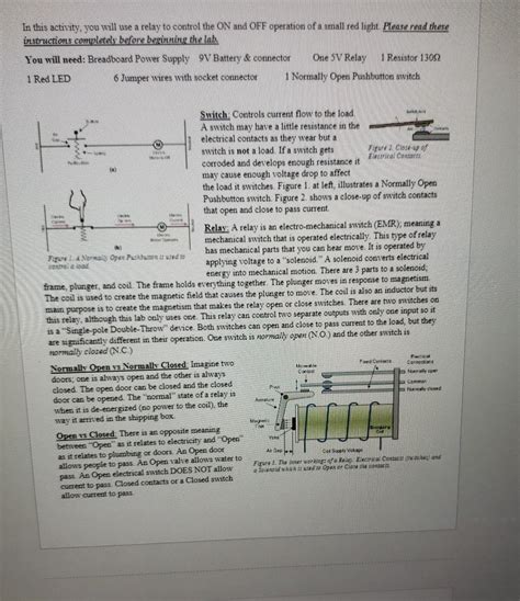 Solved In This Activity You Will Use A Relay To Control The Chegg Com