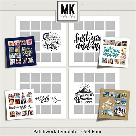 Patchwork Templates Bundled Sets 1 4 Digital Art