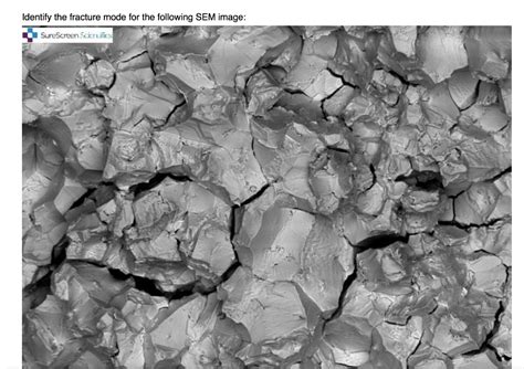 Solved Identify The Fracture Mode For The Following Sem
