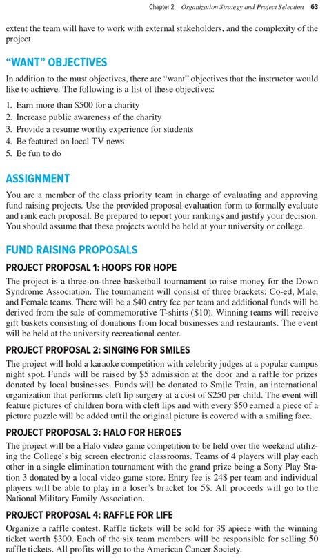 solved chapter2 case 2 3 fund raising project selection