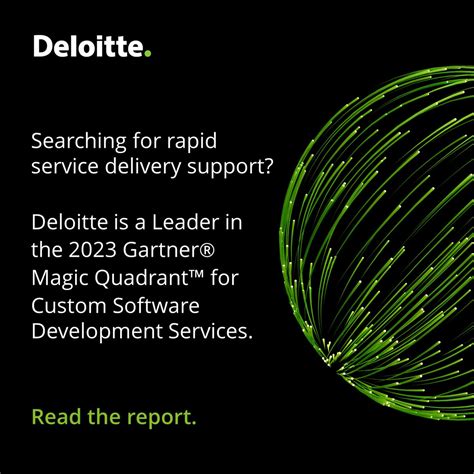 Deloitte On Linkedin 2023 Gartner® Magic Quadrant™ For Custom Software Development Services…
