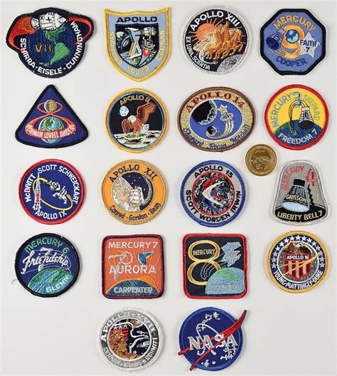 Mercury And Apollo Mission Patches