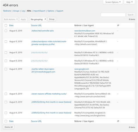 7 Great Free Wordpress Plugins To Detect 404 Errors And Redirect Urls
