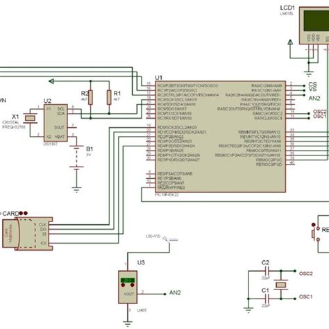 Circuit Diagram Of Microcontroller And Sd Card Based Standalone Data Download Scientific