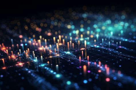 Visualizing Big Datas Transformation In The Flow Of Global Connections Stock Illustration