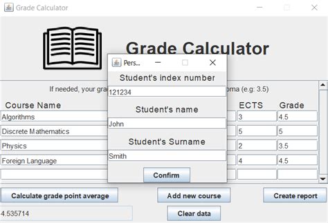 github vesperalin grade point average calculator academic grade point average calculator