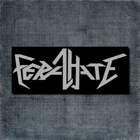 Feral Hate Back Patch Feral Hate Logo Big Back Patch Vestimen Be