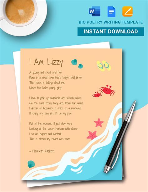 Poetry Templates In Word Free Download