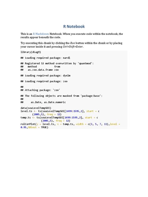 R Notebook Pdf Errors And Residuals Coefficient Of Determination