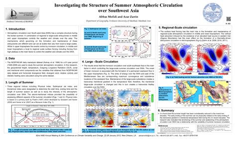Pdf Investigating The Structure Of Summer Atmospheric Circulation Over Southwest Asia