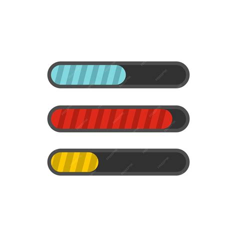 Premium Vector Sign Horizontal Columns Load Icon In Flat Style Isolated On White Background