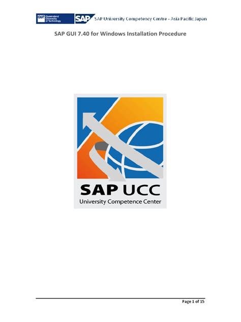 Installation Sapgui For Windows For V740 Pdf Microsoft Windows