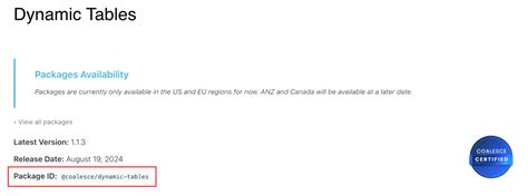 Build Dynamic Tables In Snowflake With Coalesce Coalesce Documentation