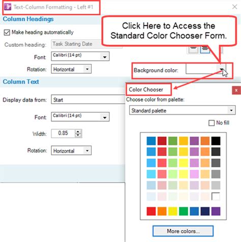 Creating And Formatting Text Columns For Version OnePager Documentation