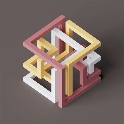 Snake Cube Conceptual Model Architecture Optical Illusions Art Concept Models Architecture