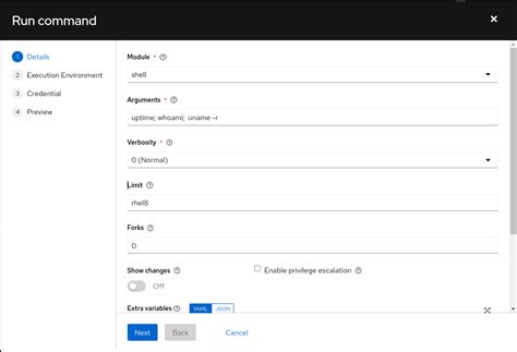 Running Ad Hoc Commands From Ansible Automation Controller Ansible Automation Platform