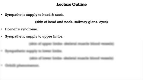 SOLUTION Functions Of Sympathetic Nervous System I Pdf Studypool