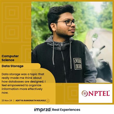 Aditya Hulhule On Linkedin Nptel