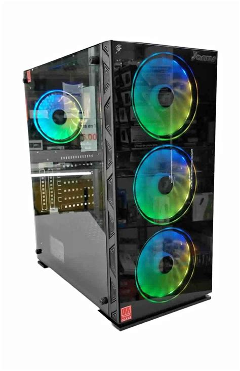 Chasis Gamer Janus Atx 4 Fans Rgb Fans Vidrio Templado Computer Cases