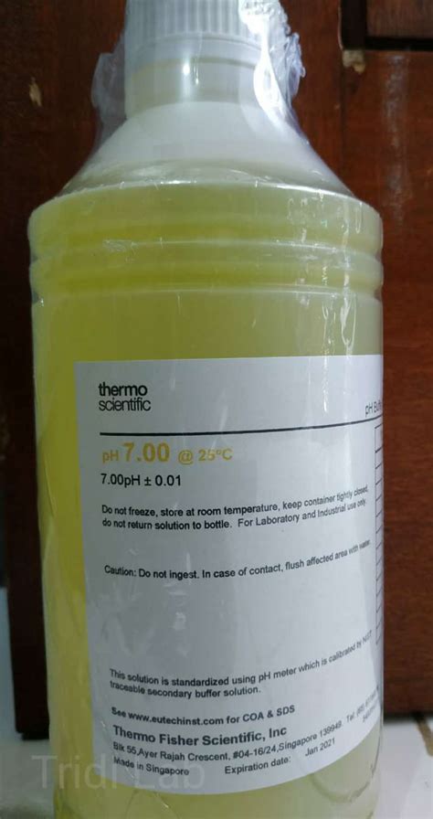 Promo Ph 7 Buffer Solution Eutech 1000 Ml Ph Buffer Eutech Diskon 38 Di Seller Zafran Storee