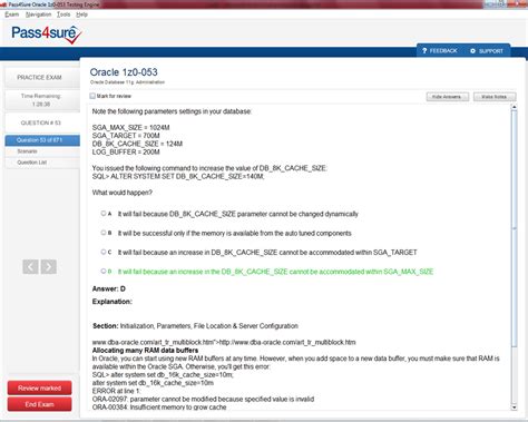 Pass Oracle Database 11g Administrator Certified Professional Exam