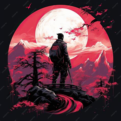 Premium Ai Image Unique Character Samurai Ninja Yokai Japanese