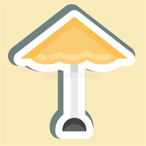 Sticker Beach Suitable For Summer Symbol Simple Design Editable Design Template Vector Stock