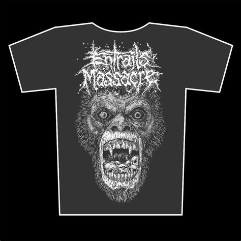 Entrails Massacre Mad Ape Graphite T Shirt Ebay