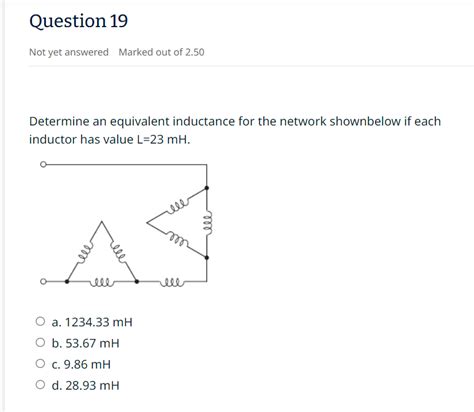 Solved Determine An Equivalent Inductance For The Network