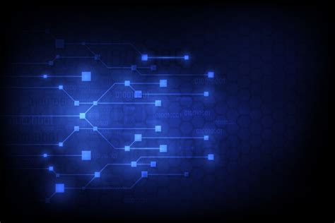 Abstract Circuit Networking Blockchain Concept Vector Image