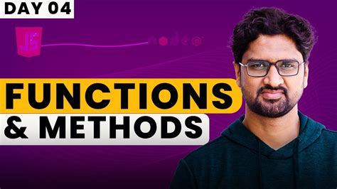 Functions And Methods In Javascript Backend Development Mastery With Nodejs Day 04 Youtube