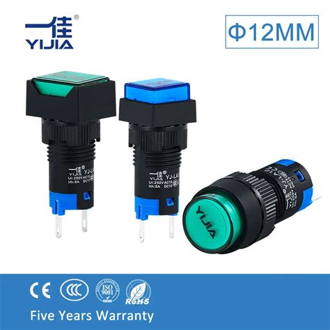 Yi Jia Plastic Push Button Switch La 12 Helps Upgrade Industrial Automation Equipment Yi Jia