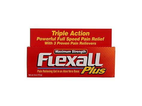 Flexall Ultra Plus Triple Action Power Full Pain Relieving Gel 4 Oz