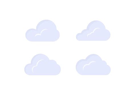 Collection Of Cartoon Bubble Cloud Vector On White Background 9934849