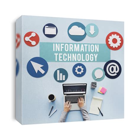 Information Technology Online Connect Network Concept Canvas Print Canvasworld